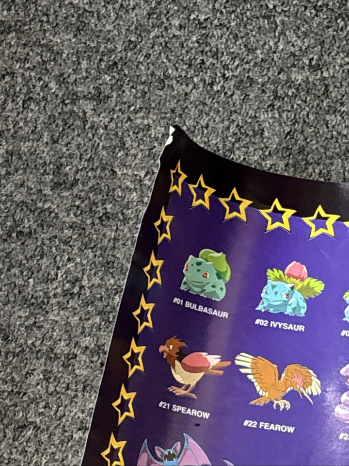 POKEMON 151 #447 SCORPIO POSTER 1998 34.5" x 22.5" RARE | eBay