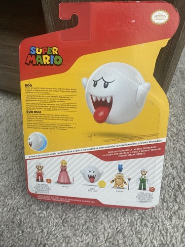 NEW Jakks Pacific Nintendo World Super Mario BOO & Coin 4" Action ...