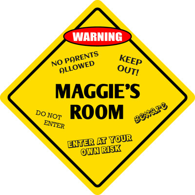 *Aluminum* Maggie's Room Kids Room Door 12"x12" Metal Novelty Sign | eBay