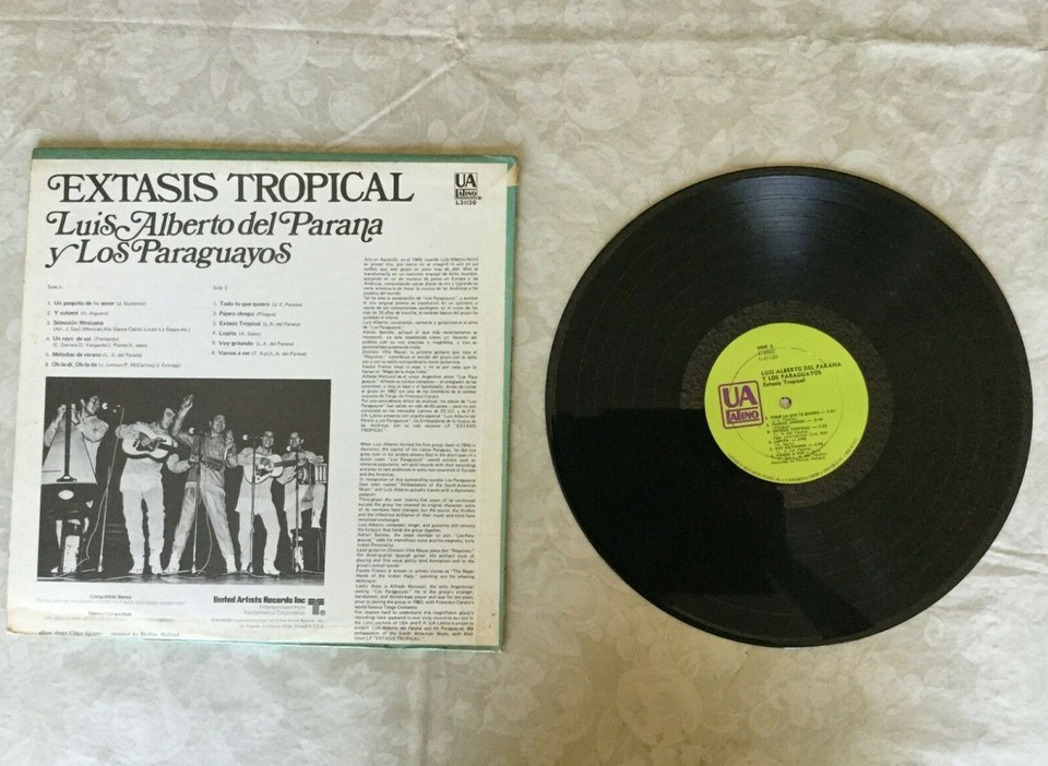 Extasis Tropical - Luis Alberto del Parana y LOS PARAGUAYOS - RARE LP L ...