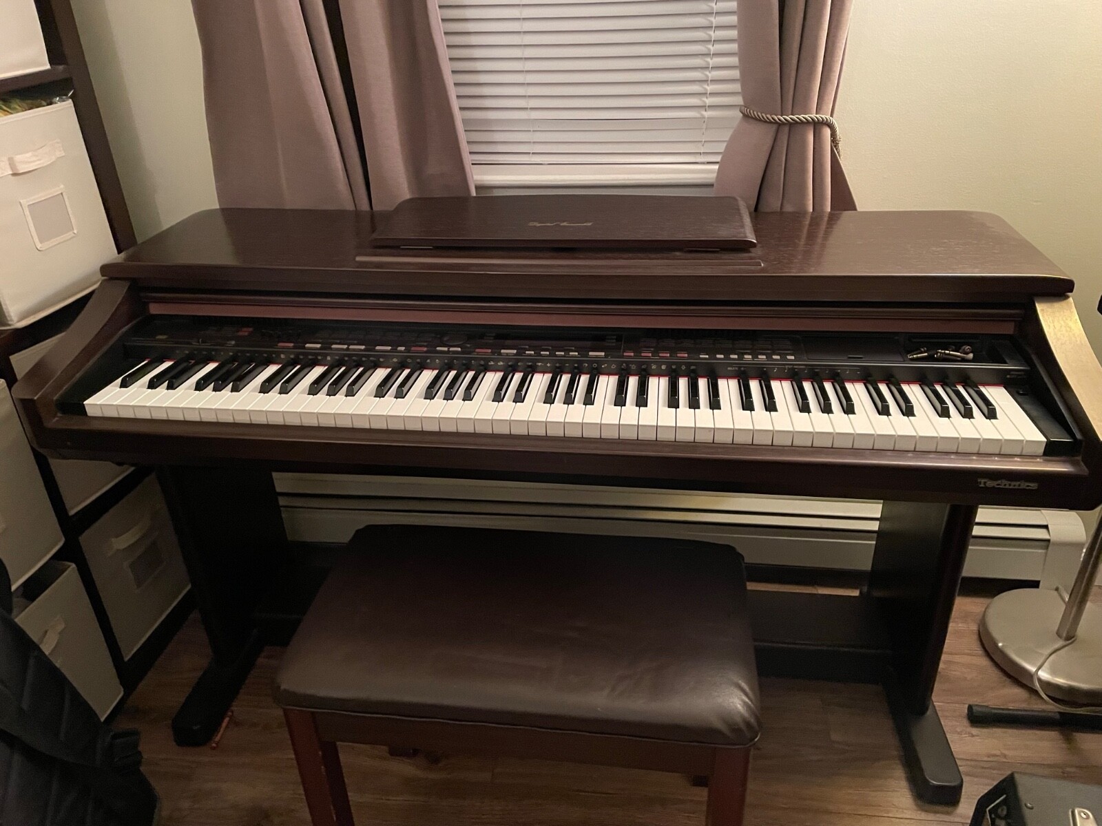 Vintage keyboard Technics pR-305 88 weighted keys | eBay