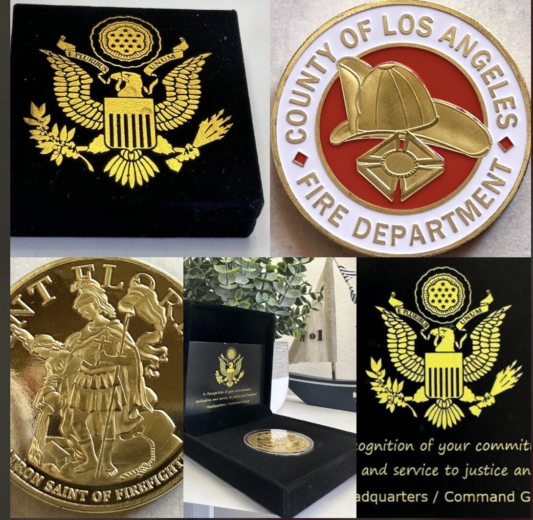 LOS ANGELES COUNTY FIRE DEPT Challenge Coin USA | eBay