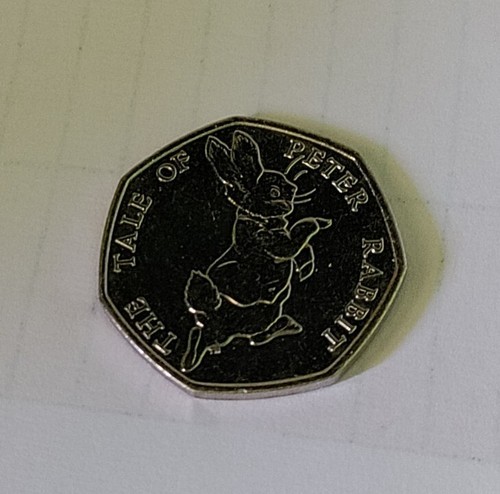 Rare British collectible 'THE TALE OF PETER RABBIT' 2017 50p coin ...
