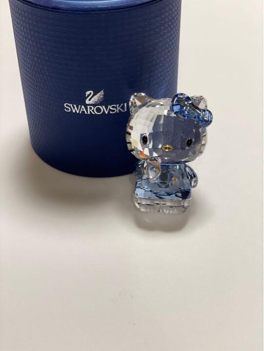 Hello Kitty Blue Bow Limited Edition Swarovski Crystal Figurine | eBay