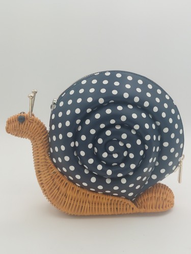 Kate Spade Enchanted Forest Poka Dot 3D Snail Wicker Crossbody | eBay