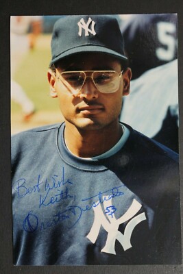 Orestes Destrade 1987 New York Yankees Signed Autographed 4x6 Photo | eBay