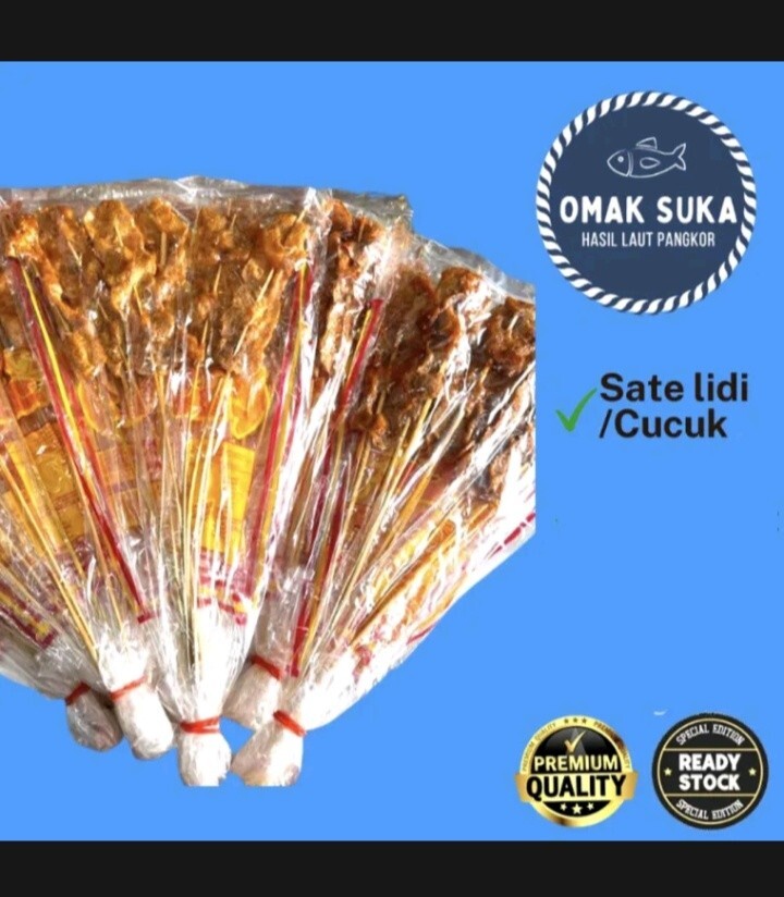 Malaysia famous snack Satay fish Ikan satay Ikan lidi one set 6pack ...
