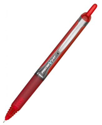 26069 Pilot Precise V7 RT Rollingball Pen, Fine 0.7mm, Red, Pack of 2 ...