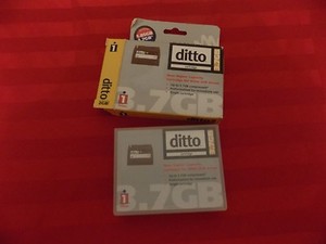 DITTO CARTRIDGE 3.7GB Single Ditto Iomega Compressed Capacity FREE SHIP ...