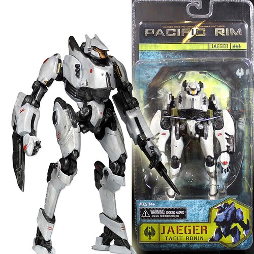 NECA Pacific Rim Tacit Ronin Jaeger 7" Action Figur Deluxe White Robot ...