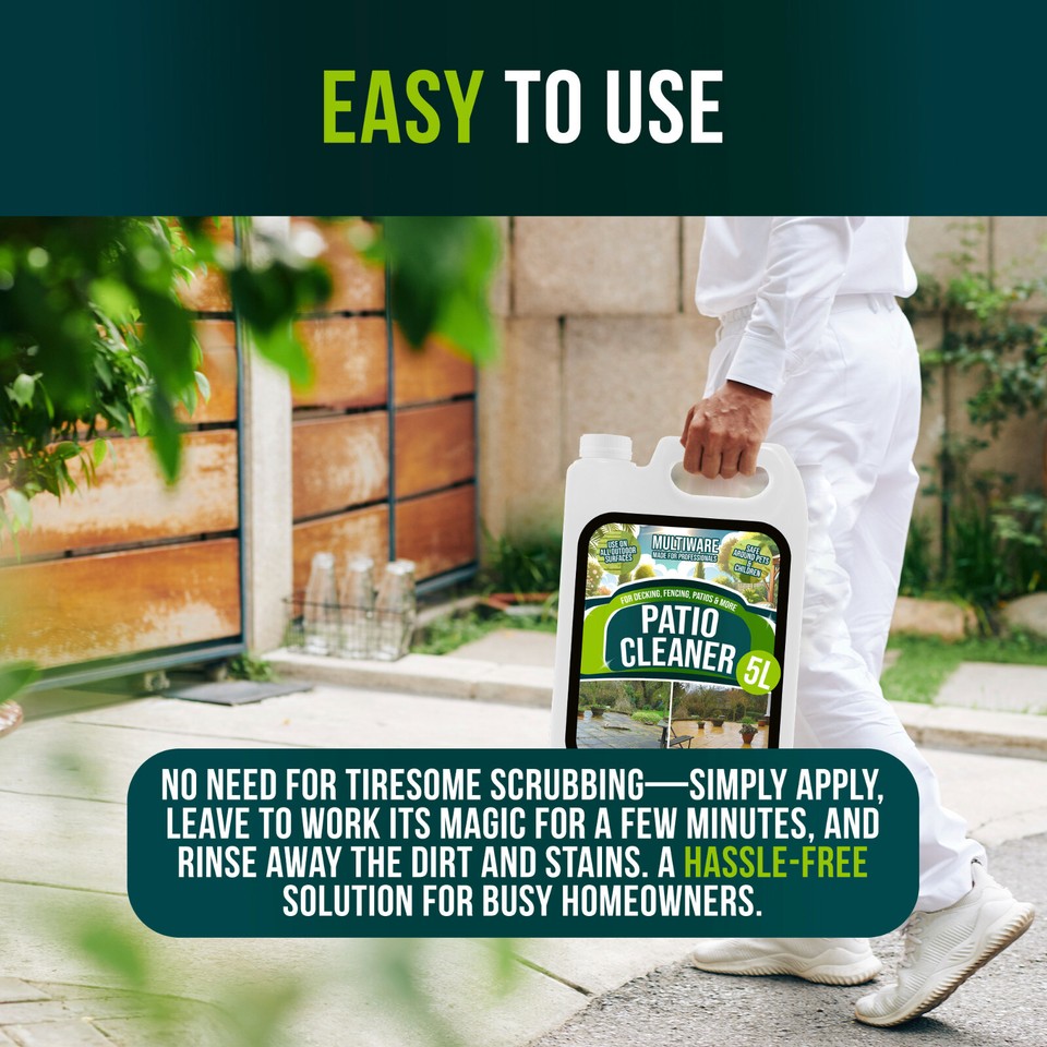 PATH & PATIO CLEANER FLUID SPRAY WET AND WALK AWAY GREEN STAIN REMOVER ...