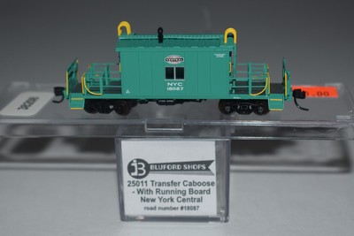 N Scale Bluford 25011 New York Central Transfer Caboose 18087 C51807 | eBay