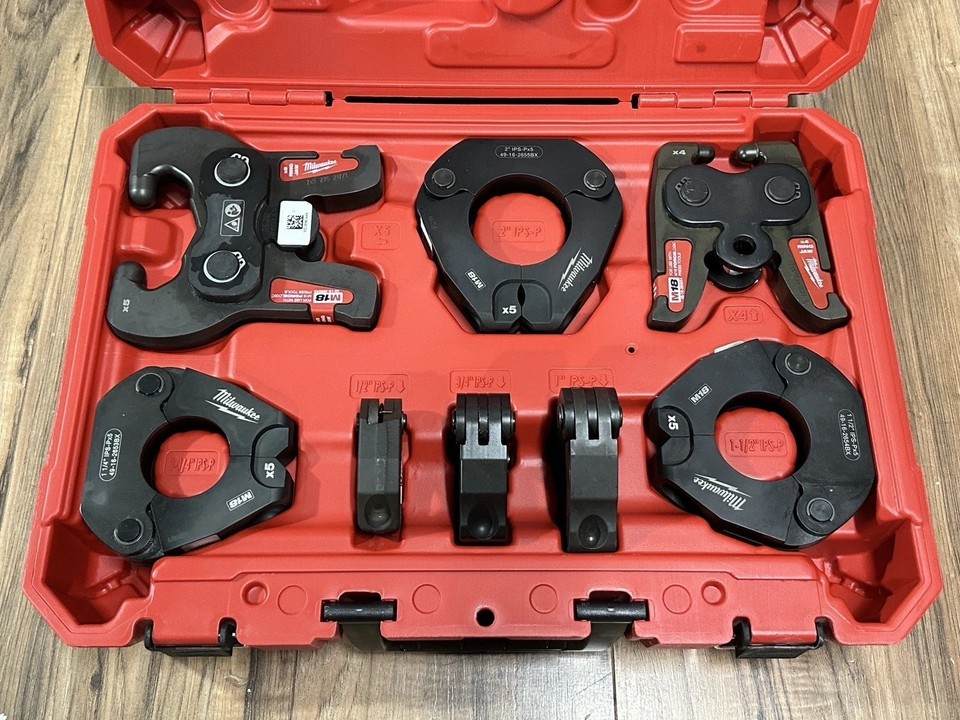 Milwaukee 49-16-2697x 1/2” -2” IPS-P Pivoting Press Kit Milwaukee Force ...
