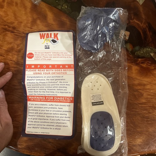 Walk Fit Orthotic Shoe Insert Replacement Inserts Sz F 9-9.5 Male 10-10 ...