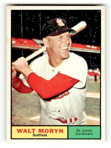 1961 TOPPS ST LOUIS CARDINALS WALT MORYN #91 NM | eBay