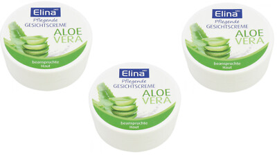 Elina med Pflegende Gesichtscreme Creme Aloe Vera 3x 75ml ...