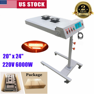 Pickup 6000W 20" x 24" Automatic IR Flash Dryer with Sensor for Screen ...