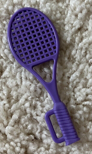 Vtg Barbie doll tennis racket purple cake topper diorama sports ...