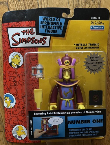 NUMBER ONE PATRICK STEWART The Simpsons 5" Fig Playmates | eBay