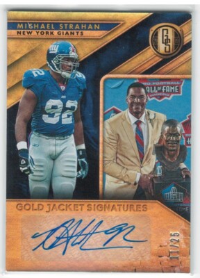 2019 Panini Gold Standard Michael Strahan Autograph Card #'d /25 | eBay