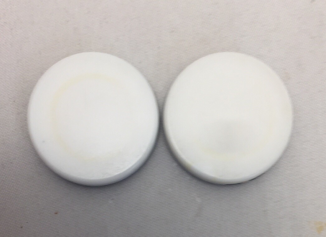 2 OTHELLO Replacement Piece Black & White Reversible 2-sided Art Craft ...