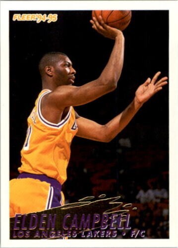1994-95 Fleer Los Angeles Lakers Basketball Card #106 Elden Campbell | eBay