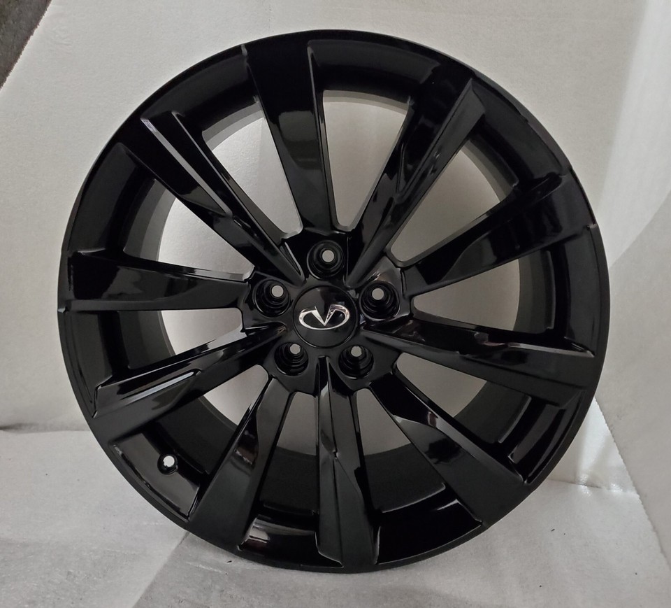 2019 Infiniti Q60 S Q50 Q40 OEM 19" Wheels Black Rims G37 Nissan Set of ...