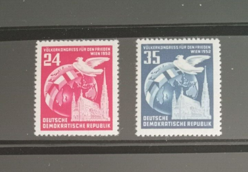 Germany DDR 1952 Congress of Nations For Peace Stamp Set MNH Scott ...