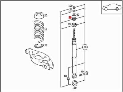 Genuine MERCEDES SMART BBDC A208 A209 C208 Rubber bumper 2023260168 | eBay