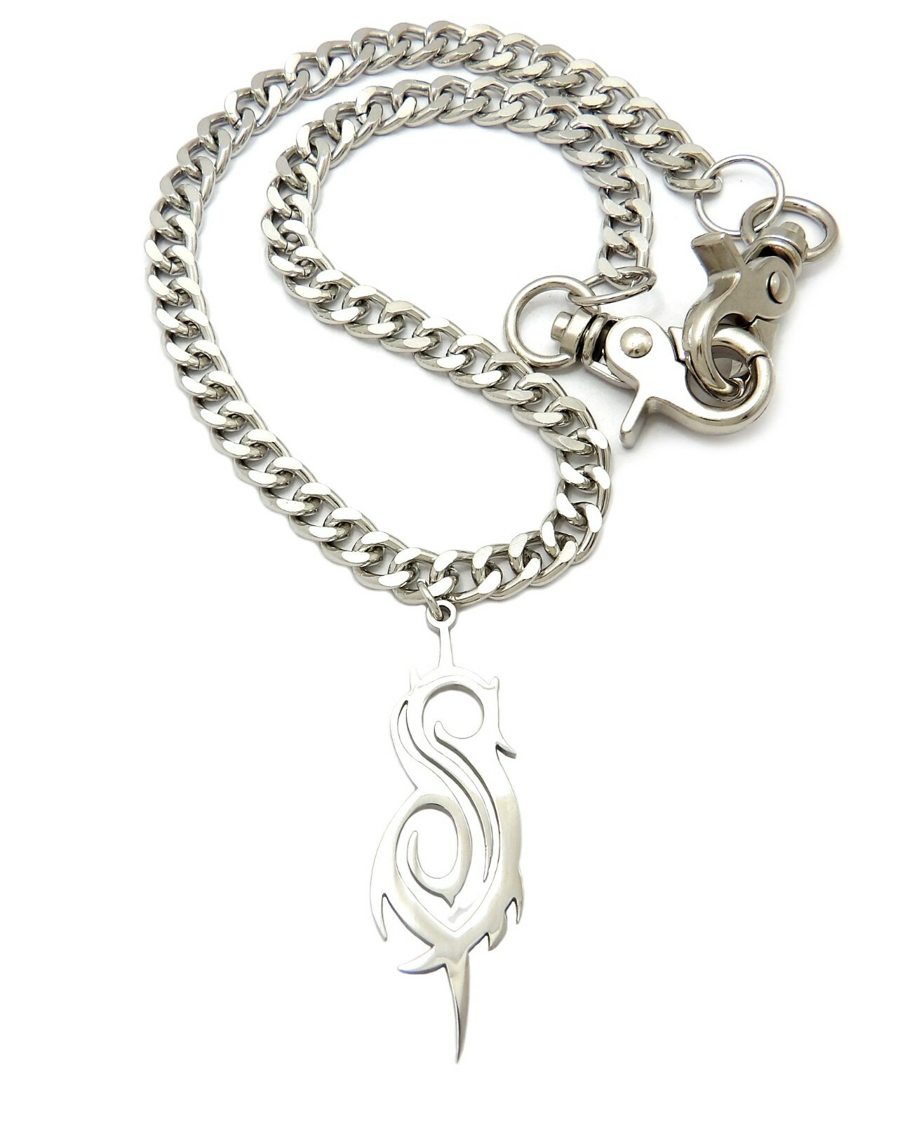 Heavy Metal Band Slipknot Symbol piece 9mm 20" Link Chain Jean Chain ...