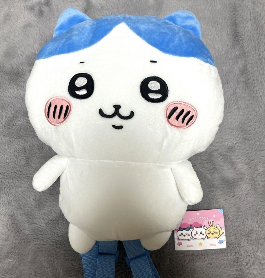 Chiikawa Hachiware Plush Doll Backpack 35cm FuRyu Anime New Unused From ...