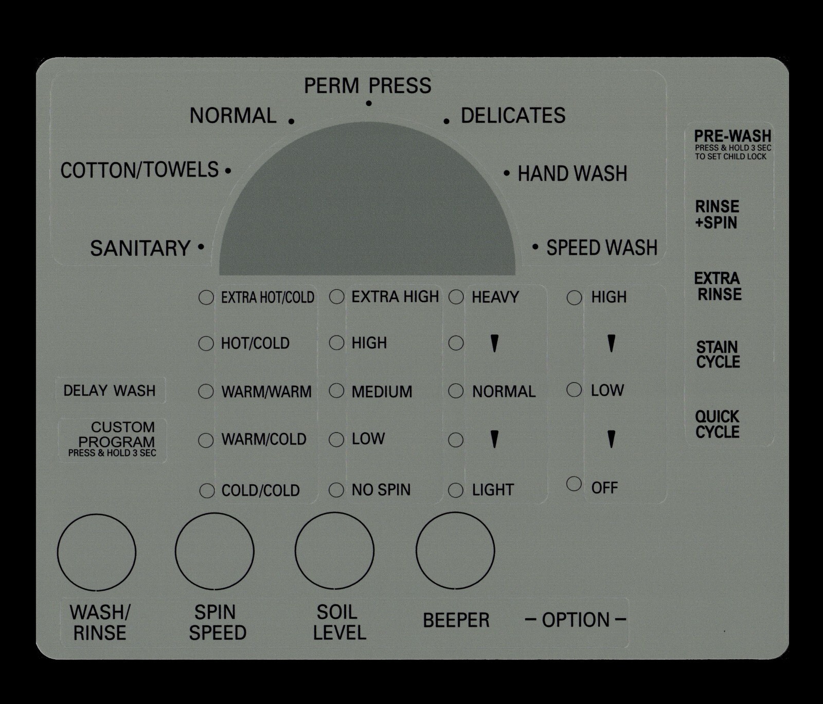 LG Model WM2277HS Washer Sticker Sheet Labels/Decals- for entire ...