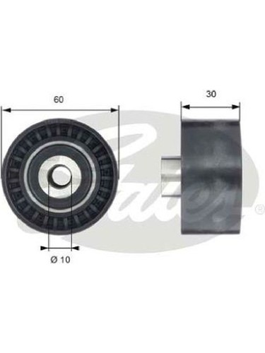 Gates Idler Pulley fits Jaguar XF 2.2 X250 D (T42199) | eBay Australia