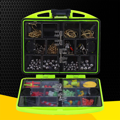 24 Compartments Fishing Tool Set Tackle Box Full Loaded Lure Bait Hooks ...