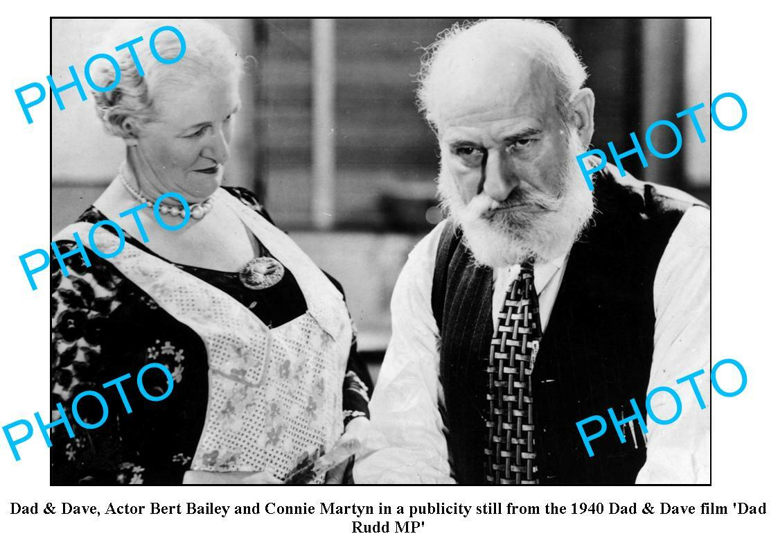 OLD 6 x 4 PHOTO AUSSIE TV ICON DAD & DAVE STAR BERT BAILEY c1940 1 ...