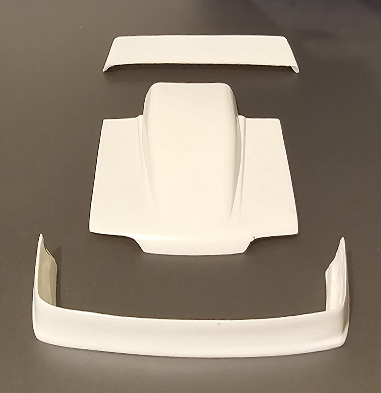 Resin Bubble Hood, Chin Spoiler & Rear Spoiler Wing for '90 Mustang ...