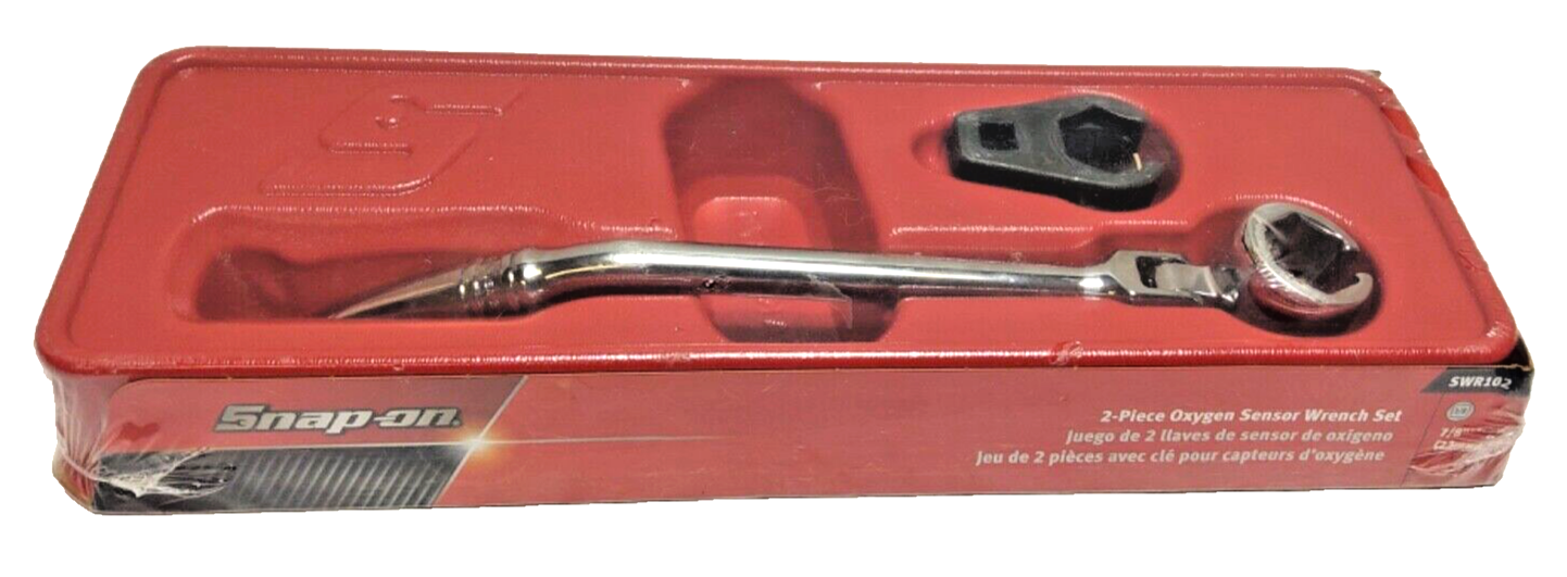 Snap-on SWR102 2-pc Oxygen Sensor Wrench Set 3/8" Drive 7/8" Hex ...