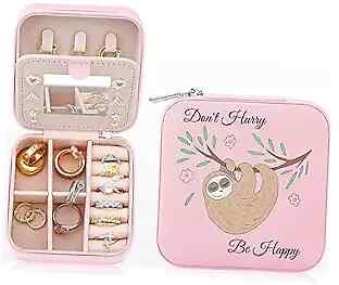 Gifts Jewelry Box for Women Teen Girls, Small Travel Jewelry Case ...