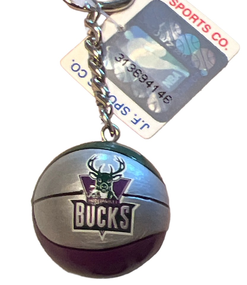 Vintage 90s NBA Basketball Milwaukee Bucks Lil' Sports Brat Keychain | eBay