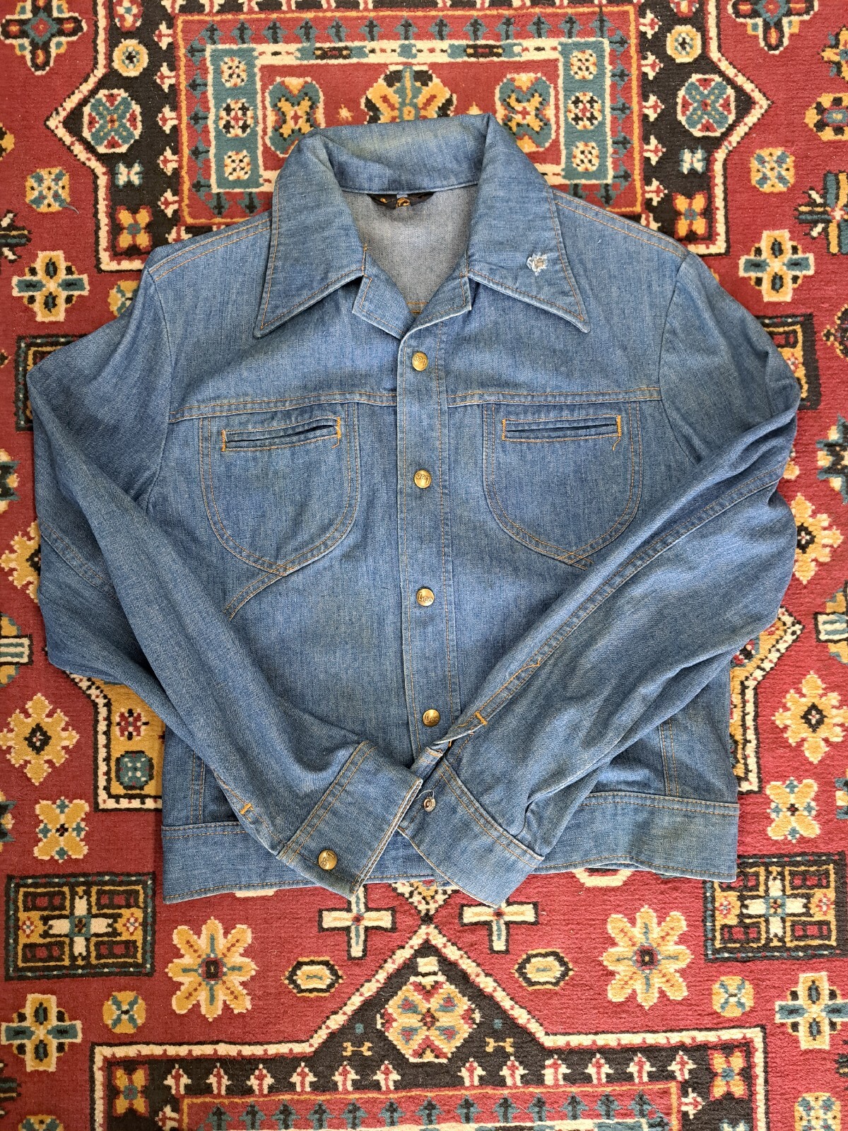1970s Lee 2 pocket Trucker Jacket, Dagger Collar - Gem