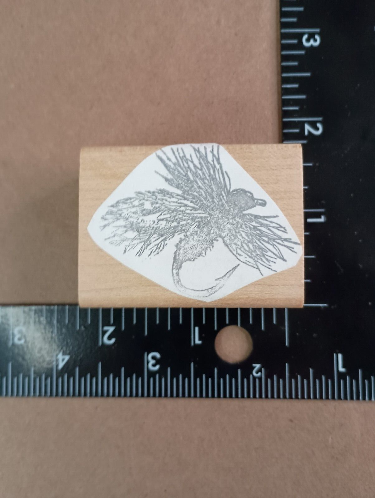 Vintage Fly Fishing Lure Rubber Stamp Lot 3 Nature Stamps and a Fly ...