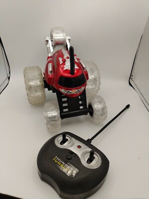 Thunder Tumbler Spinning Stunt Mini Truck RC Remote Control Car Red | eBay