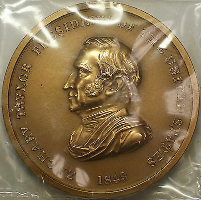 Zachary Taylor Presidential High Relief Bronze Peace Medal US Mint | eBay