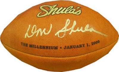 Don Shula Autographed / Signed Shula's The Millennium Football (JSA) | eBay