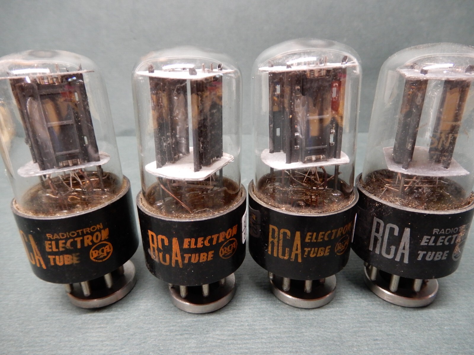 RCA 6SN7 Black Plate Red/Silver Logo Vacuum Tubes (4) Amplitrex ...