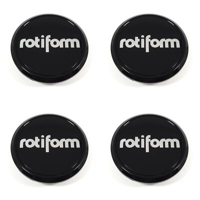 4 Rotiform Wheels Gloss Black Wheel Center Hub Caps for 5/6Lug R191 STL ...