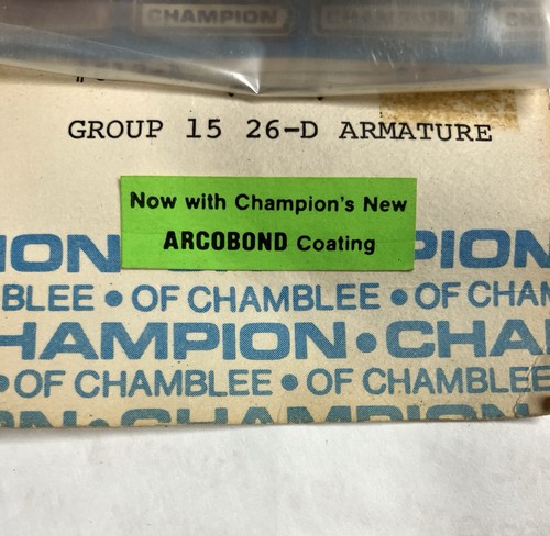 Vintage NOS Group 15 Champion 26D Slot Car Armature…. | eBay