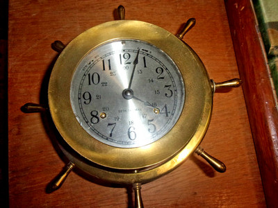Seth Thomas 1008 ship wheel brass helmsman-W clock | eBay