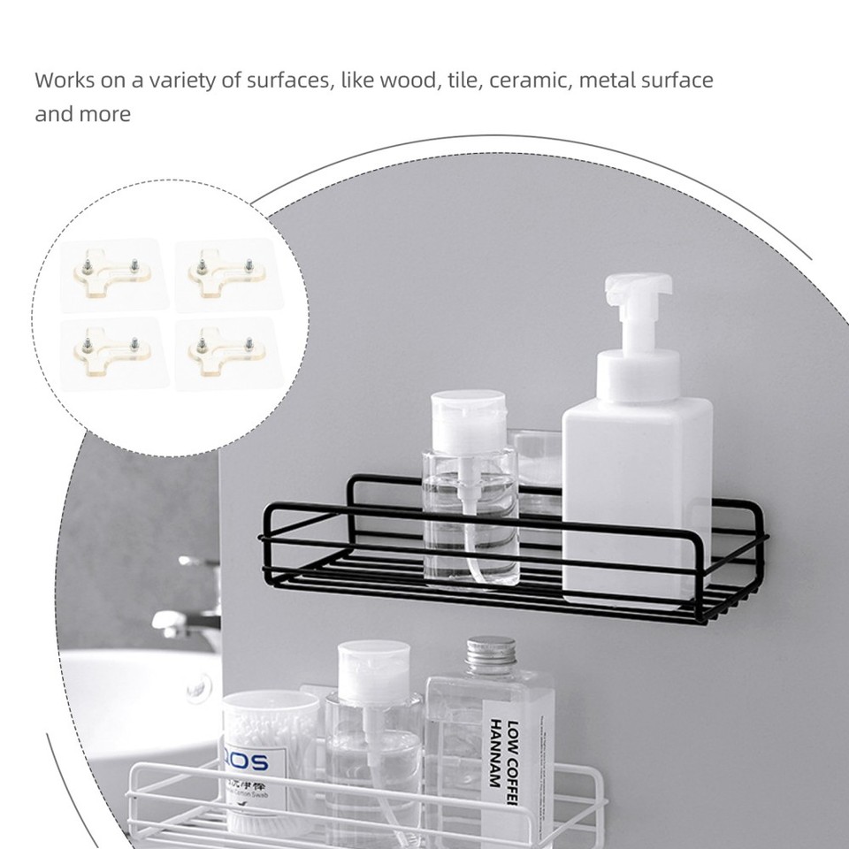 12 pcs Hanging Rack Peg Sticker Wall Hanger Punch-free Adjustable Nails ...