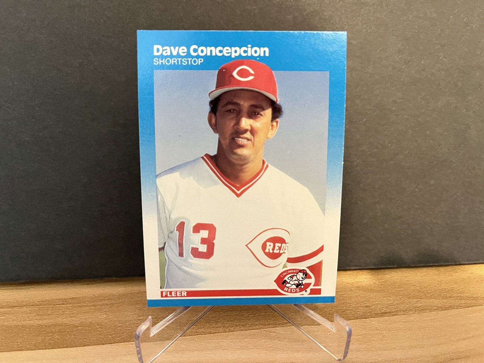 1987 MLB Fleer Dave Concepcion #196 Base Card - Pulled From Sealed Set ...